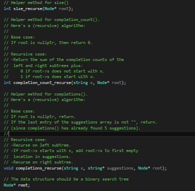Solved F#ifndef AUTOCOMPLETER H #define AUTOCOMPLETER H | Chegg.com