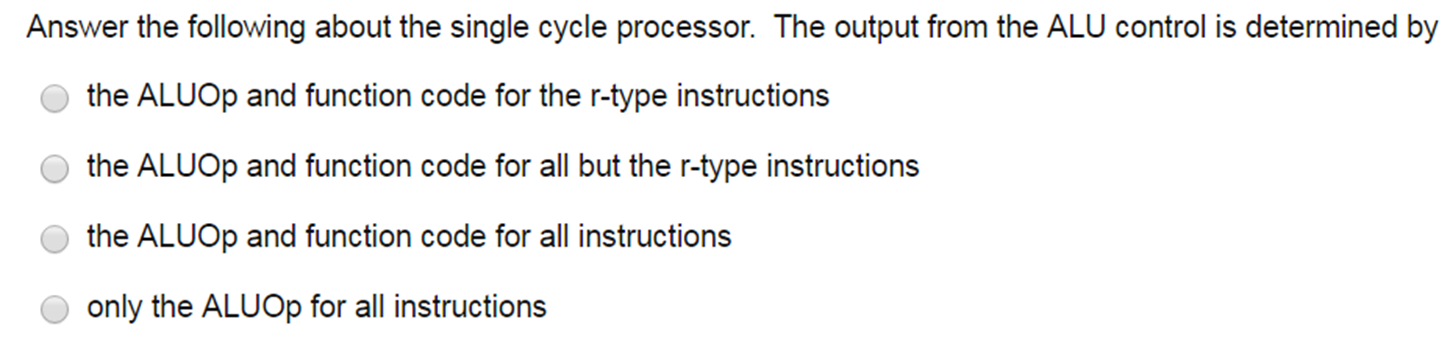 Solved Answer the following about the single cycle | Chegg.com
