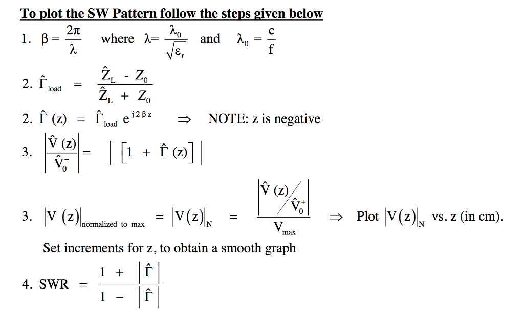Solved Using MATLAB, plot the voltage SW Pattern and | Chegg.com
