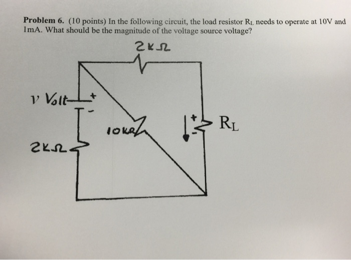 Solved In the following circuit, the load resistor R_L needs | Chegg.com