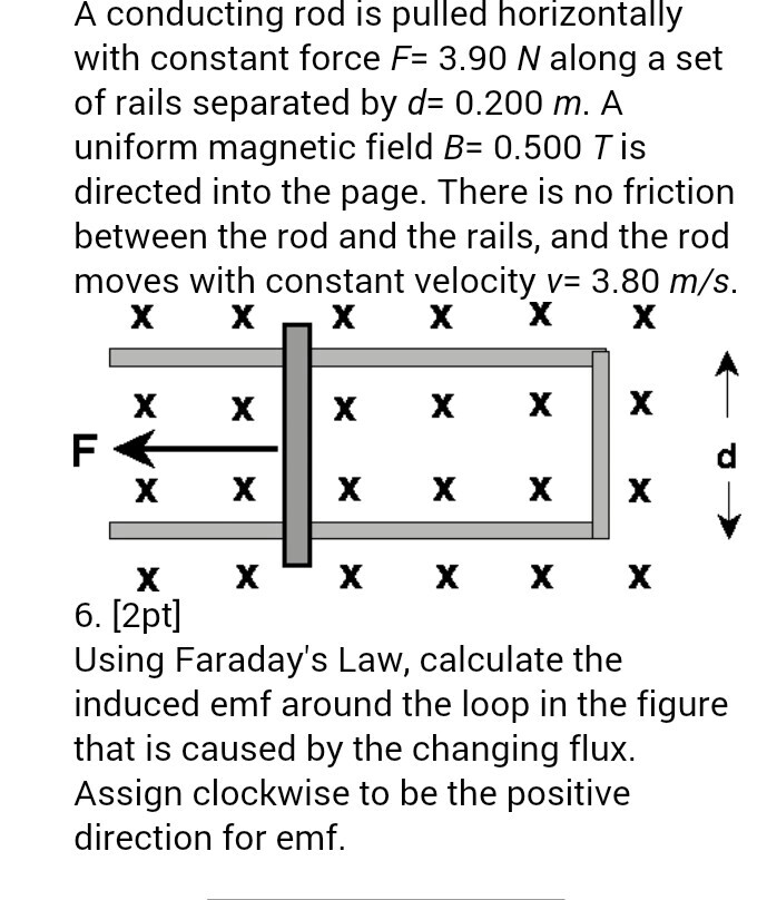 Solved 6a) Using Faraday's law, calculate the induced emf | Chegg.com