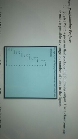 Solved Write a program that produces the following output. | Chegg.com