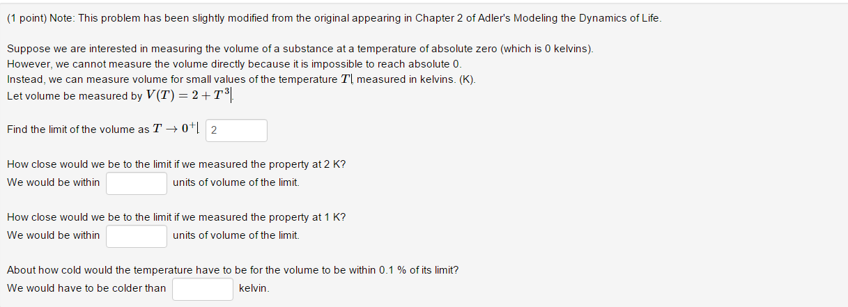 Solved Suppose we are interested in measuring the volume of | Chegg.com
