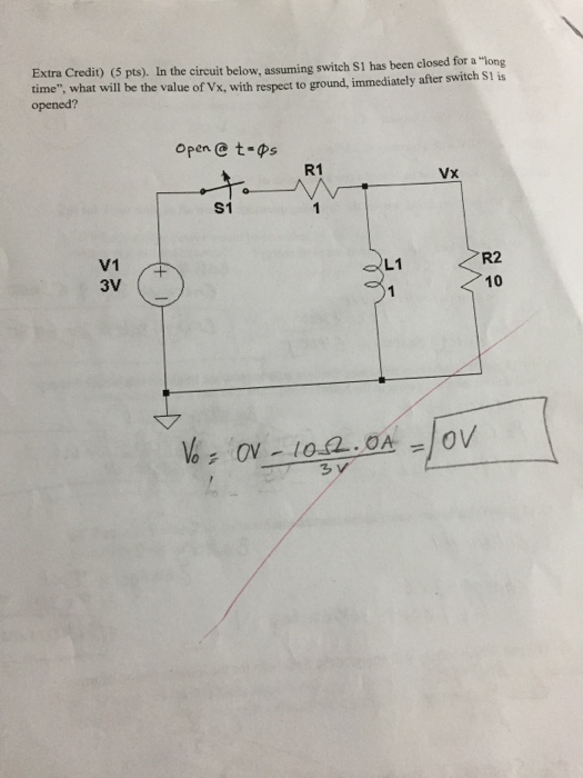 Solved In the circuit below, assuming switch S1 has been | Chegg.com