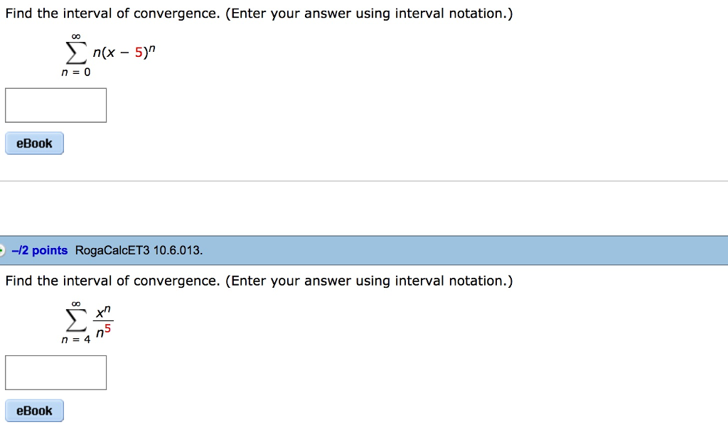 Solved Find the interval of convergence. (Enter your answer | Chegg.com