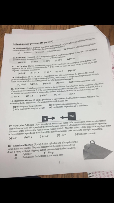 Solved Two-Cube Collision. As shown above, two cubes | Chegg.com