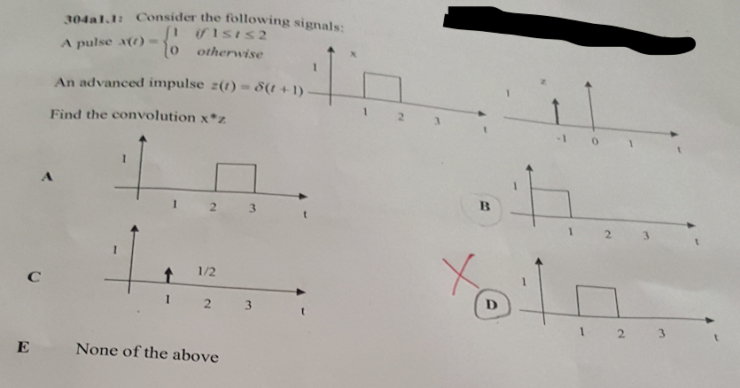 Solved Consider the following signals: A pulse x(t) = {1 if | Chegg.com