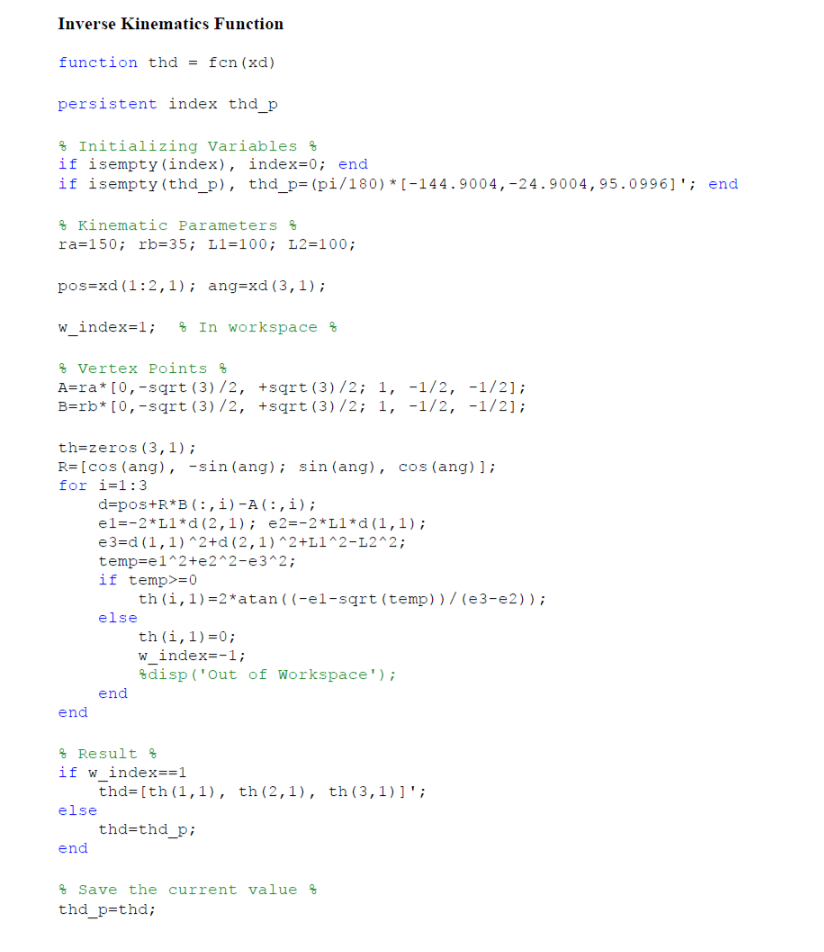 Consider the 3DOF parallel robot shown in figure 1. | Chegg.com