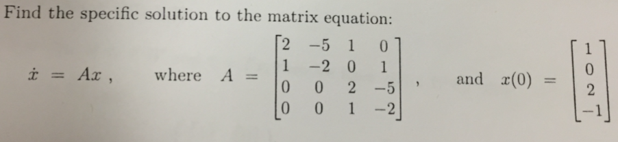 Solved ) ) Let J be a real 4 × 4 matrix with J--/ where, I | Chegg.com