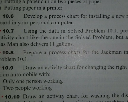 )Putting a paper clip on two pieces of paper Putting | Chegg.com