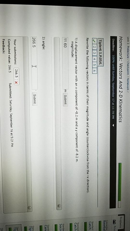 Solved Unit 2: Prelecture / Checkpoint / Homework / | Chegg.com
