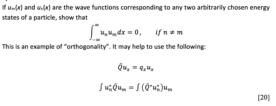 Solved If u_m (x) and u_n (x) are the wave functions | Chegg.com