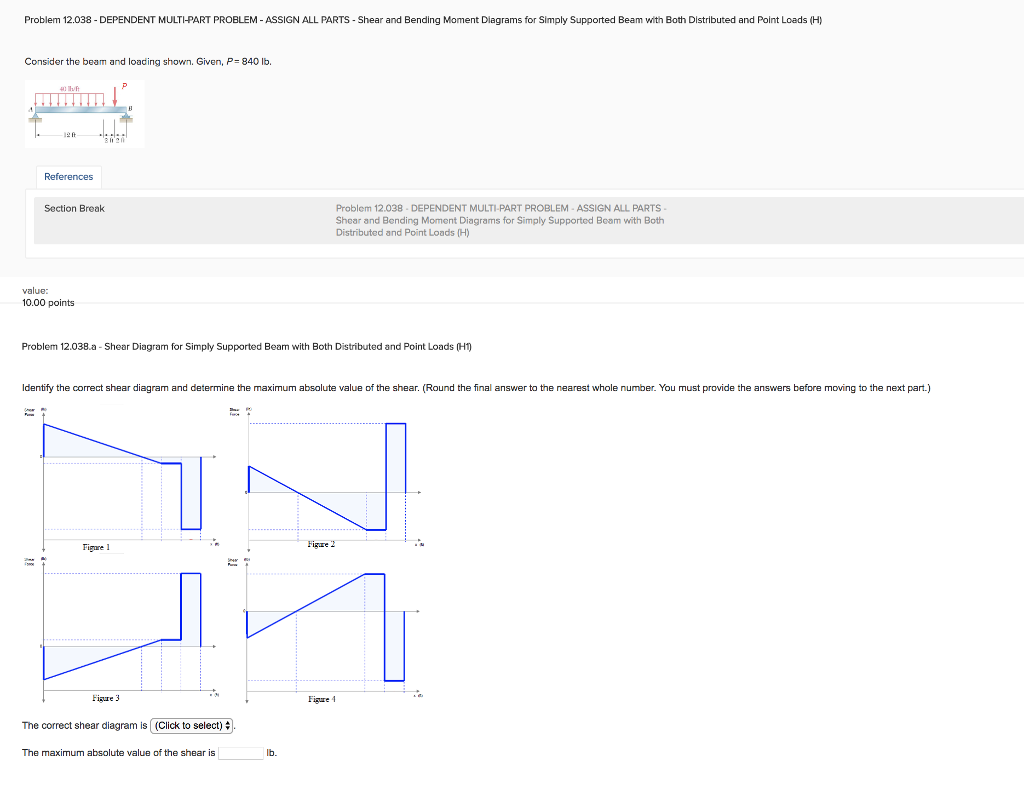 Solved Problem 12.038 - DEPENDENT MULTI-PART PROBLEM ASSIGN | Chegg.com