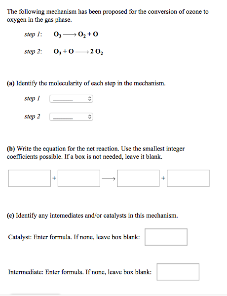 Solved The following mechanism has been proposed for the | Chegg.com