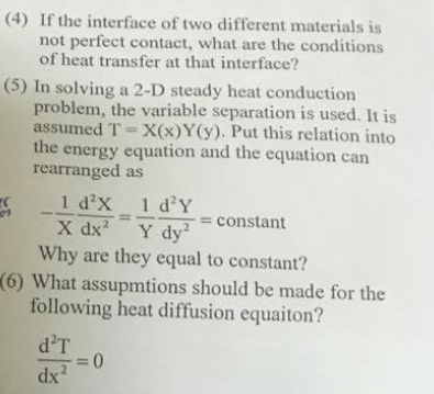 Solved If the interface of two different materials is not | Chegg.com