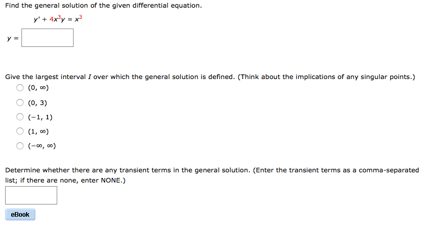 Solved Find the general solution of the given differential | Chegg.com