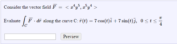 Solved Consider the vector field F-bar = | Chegg.com