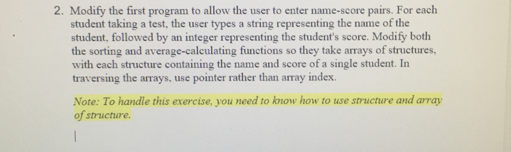 Solved 2. Modify the first program to allow the user to | Chegg.com