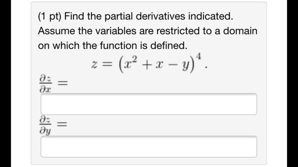Solved Find the partial derivatives indicated. Assume the | Chegg.com