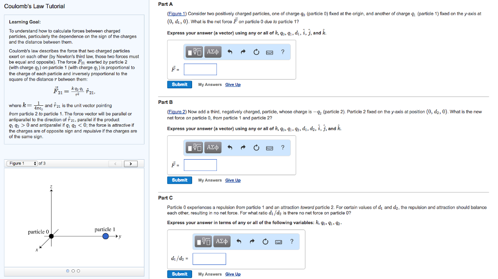 Solved Coulomb's Law Tutorial Learning Goal: To understand | Chegg.com