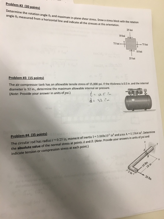 Solved Determine the rotation angle theta_s and maximum in | Chegg.com