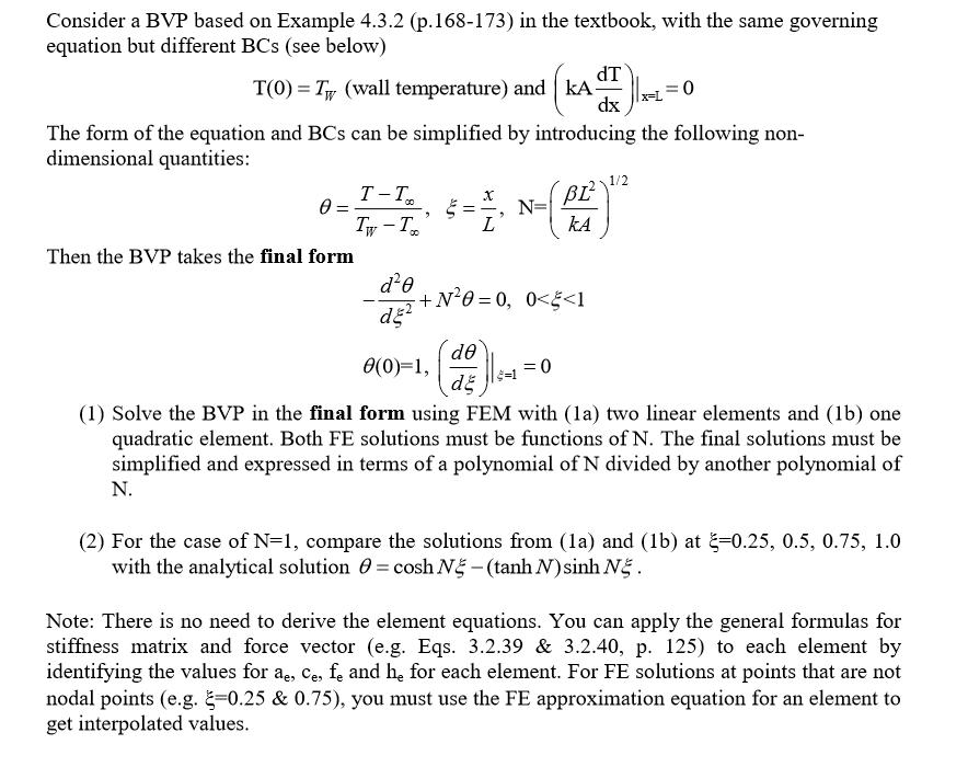 Solved Consider a BVP based on Example 4.3.2 (p.168-173) in | Chegg.com