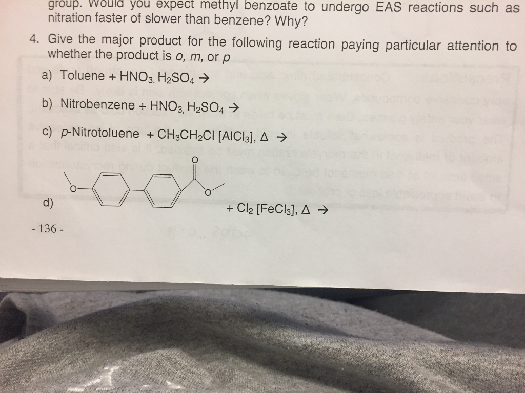 Solved Give the major product for the following reaction | Chegg.com