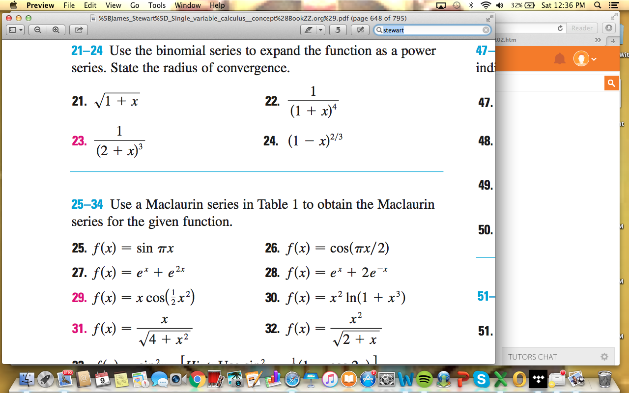 Solved Use the binomial series to expand the function as a | Chegg.com