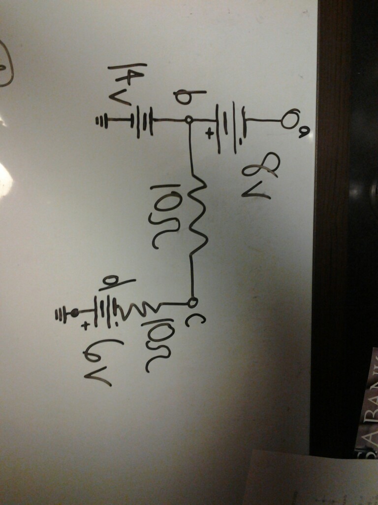 Solved 1. Find voltages Va, Vb, Vc, & Vd with respect to | Chegg.com