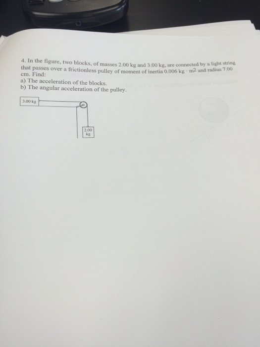 Solved In the figure, two blocks, of masses 2.00 kg and 3.00 | Chegg.com