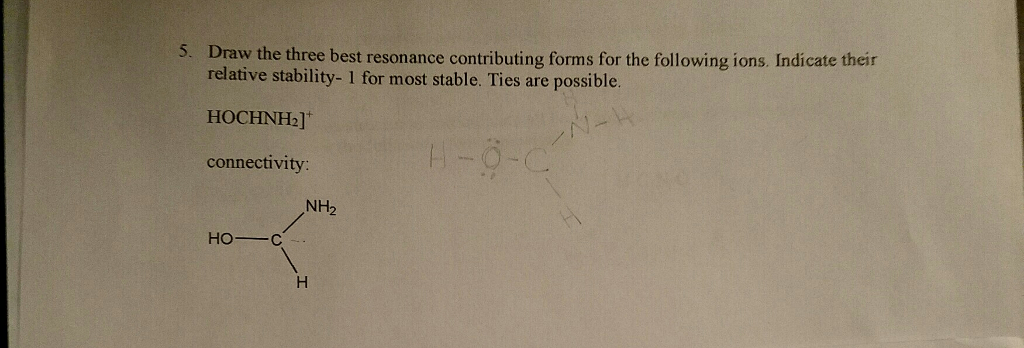 Solved Draw the three best resonance contributing forms for | Chegg.com