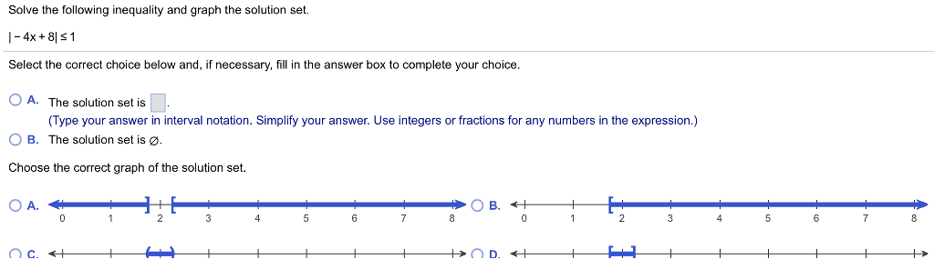 Solved Solve the following inequality and graph the solution | Chegg.com
