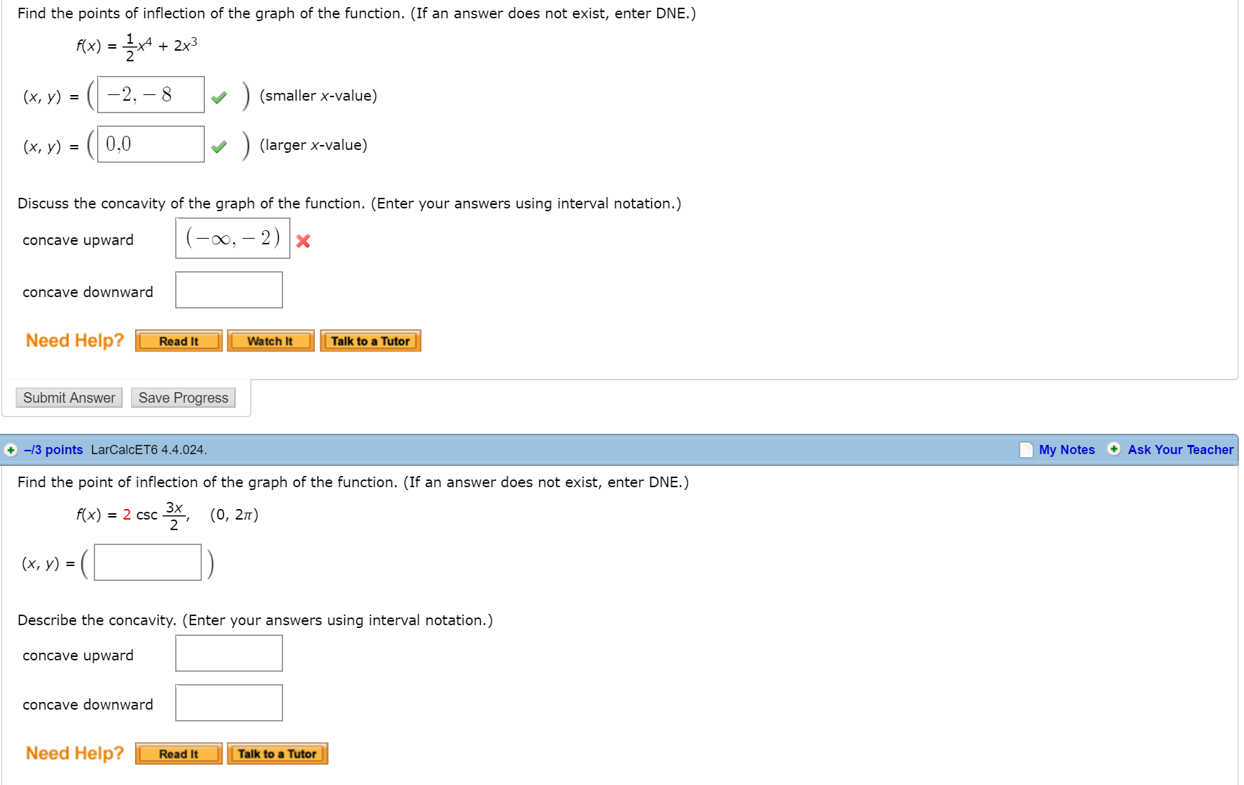 Solved Find The Points Of Inflection Of The Graph Of The 