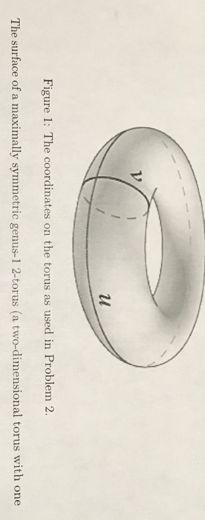 Solved Figure 1: The coordinates on the torus as used in | Chegg.com