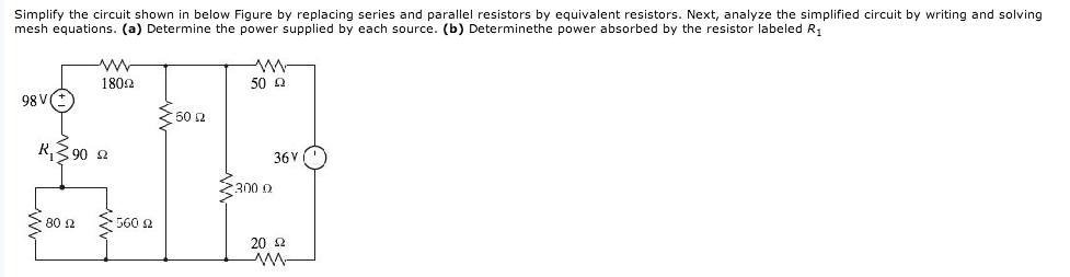 Solved Simplify the circuit shown in below Figure by | Chegg.com