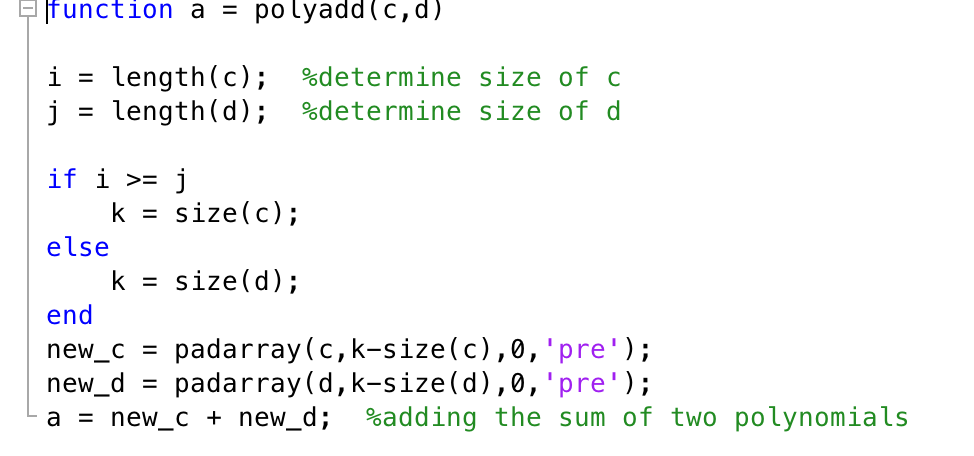 1. (50 points) Create a function in Matlab titled | Chegg.com