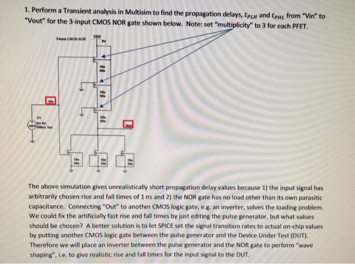 Solved Perform a Transient analysis in Multisim to find the | Chegg.com