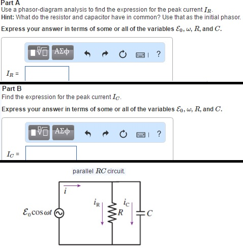 Solved Use a phasor-diagram analysis to find the expression | Chegg.com