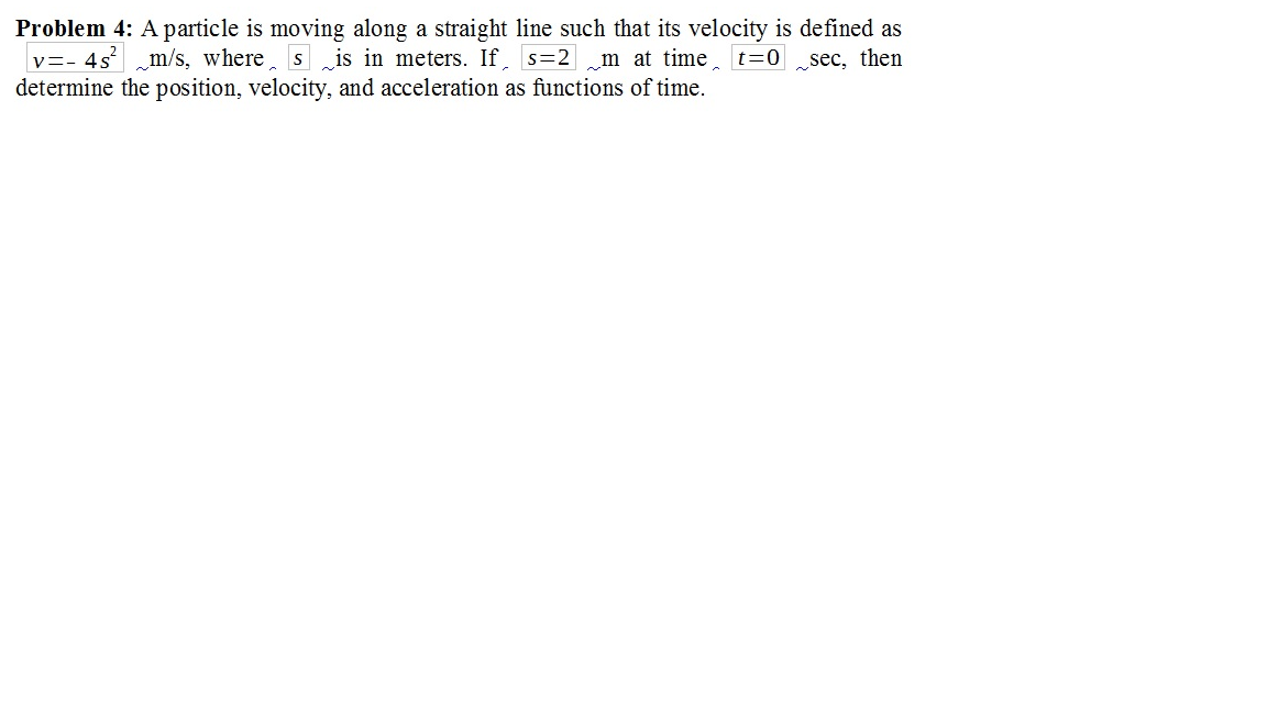 Solved A particle is moving along a straight line such that | Chegg.com