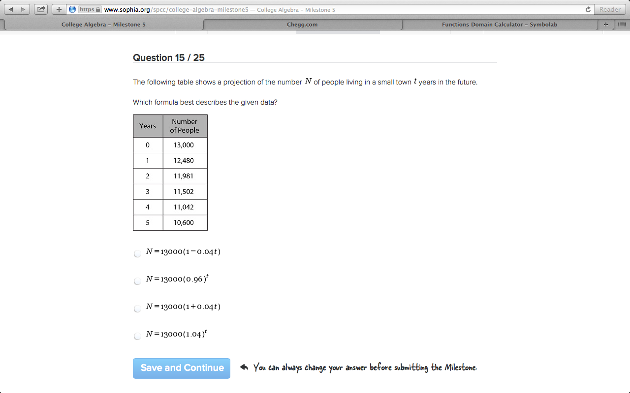 Solved 3 https www.sophia.org/spcc/college-algebra-milestone | Chegg.com