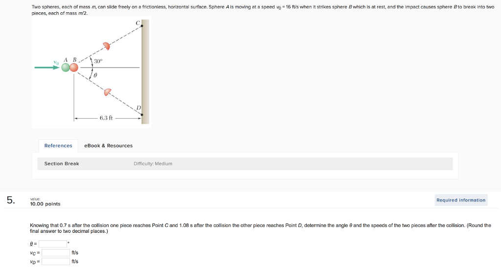 Solved Two spheres, each of mass m, can slide freely on a | Chegg.com