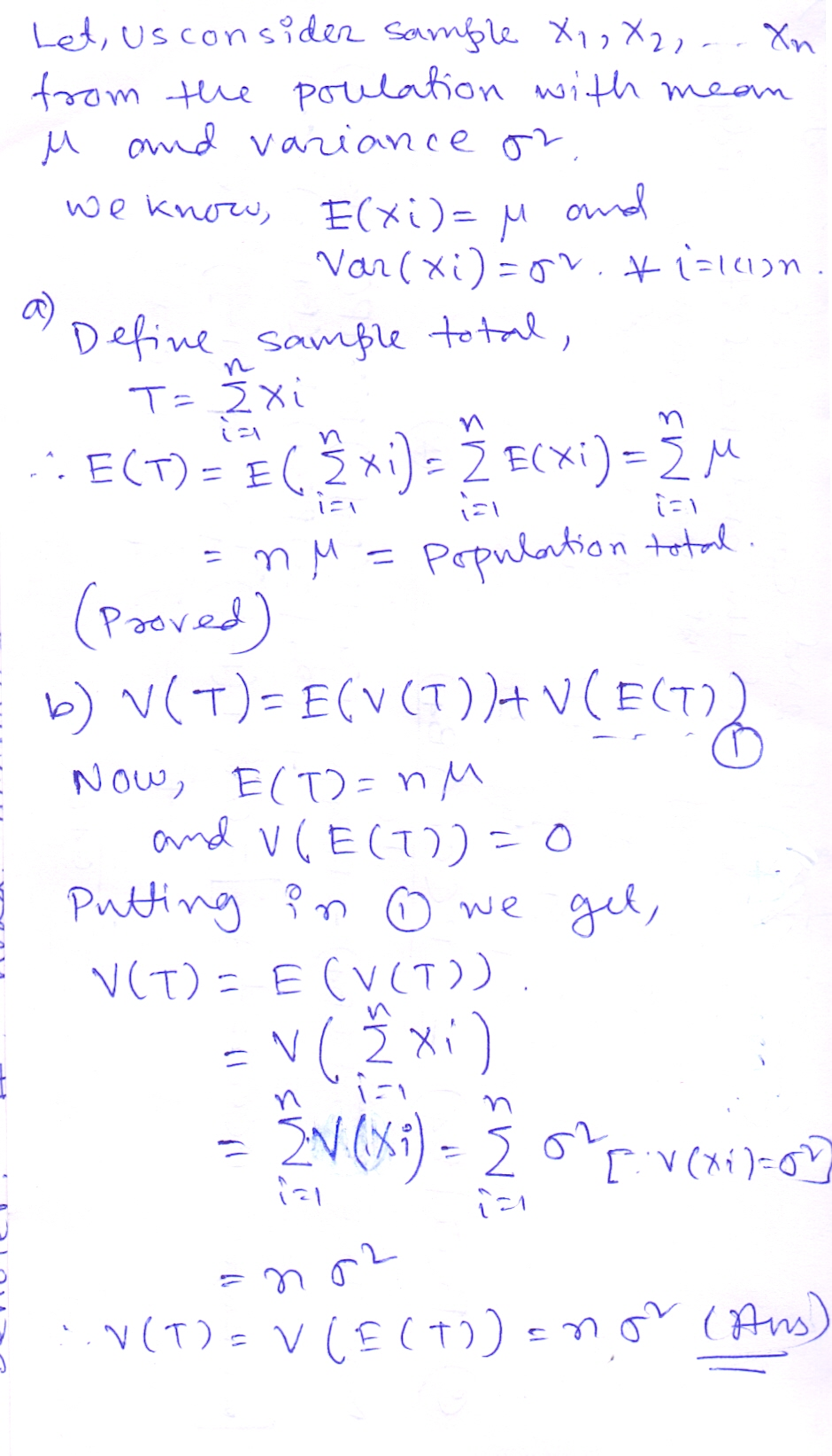 (Solved) - For sampling with replacement, use the mathematical ...