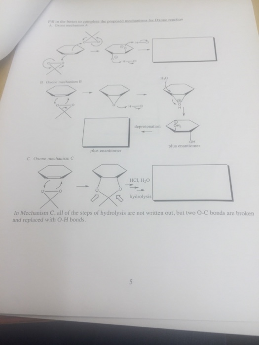 Solved B Mechanisms Complete the proposed mechanisms on the | Chegg.com