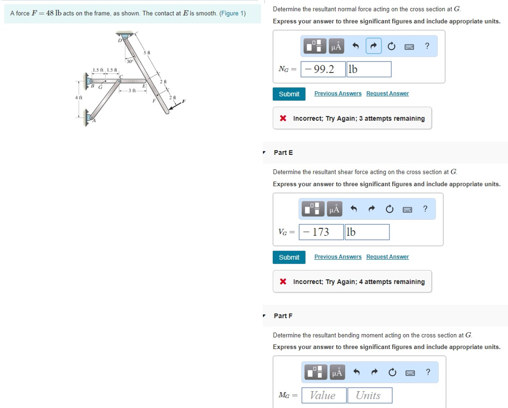 Solved Determine The Resultant Normal Force Acting On The