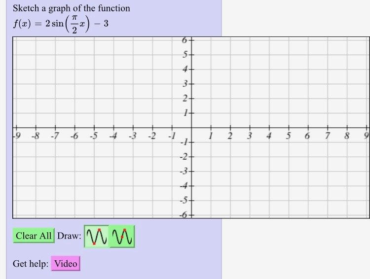 Solved Sketch a graph of the function f(x) = 2 sin (pi/2 x) | Chegg.com