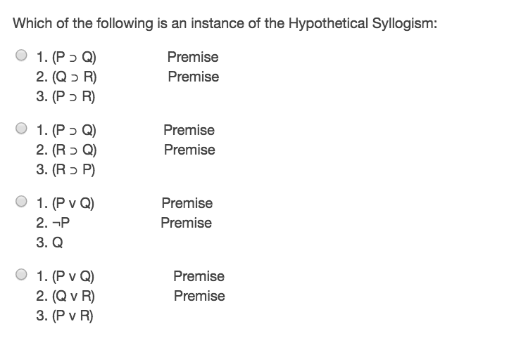 Solved Consider the following: 1. (P Q) 2. (R o S) C: S | Chegg.com