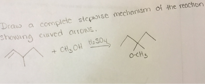 Solved Draw a complete stepwise mechanism of the reaction | Chegg.com
