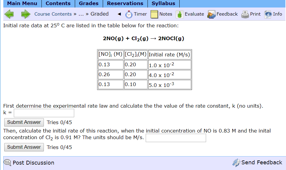 Solved Initial rate data at 2 degree C are listed in the | Chegg.com Solved Initial rate data at 2 degree C are listed in the | Chegg.com