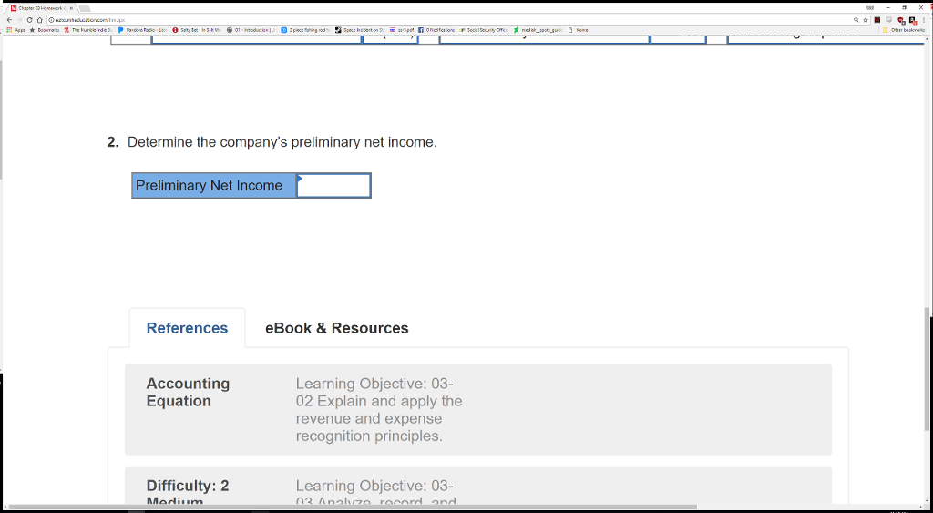 Solved I can't figure out the Preliminary net income! Can | Chegg.com