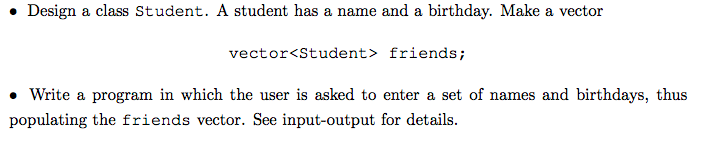 Solved . Design a class Student. A student has a name and a | Chegg.com